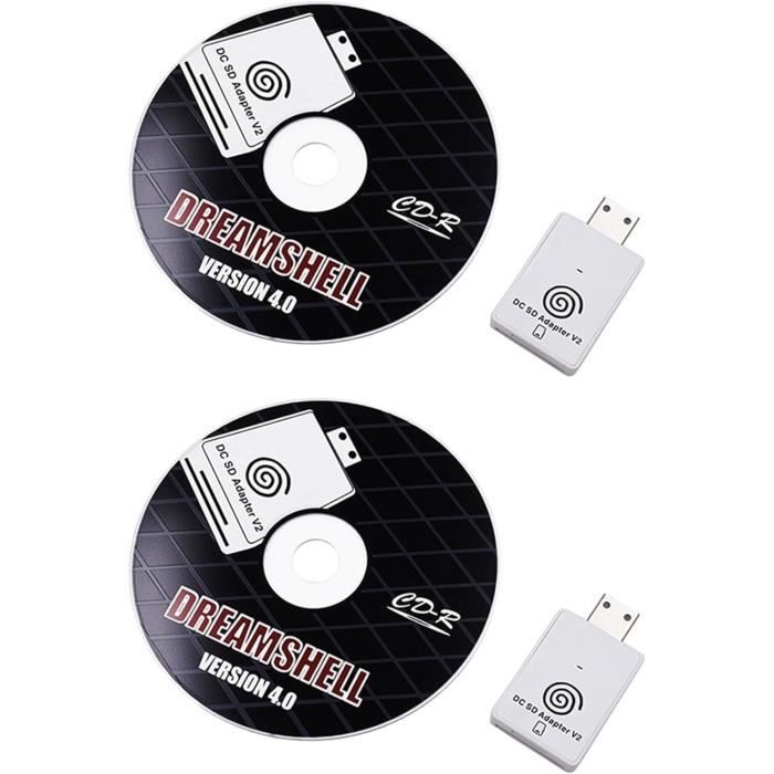 Lot De 2 Adaptateurs De Carte Sd Tf V2 Pour Dreamcast En Cd Avec ...