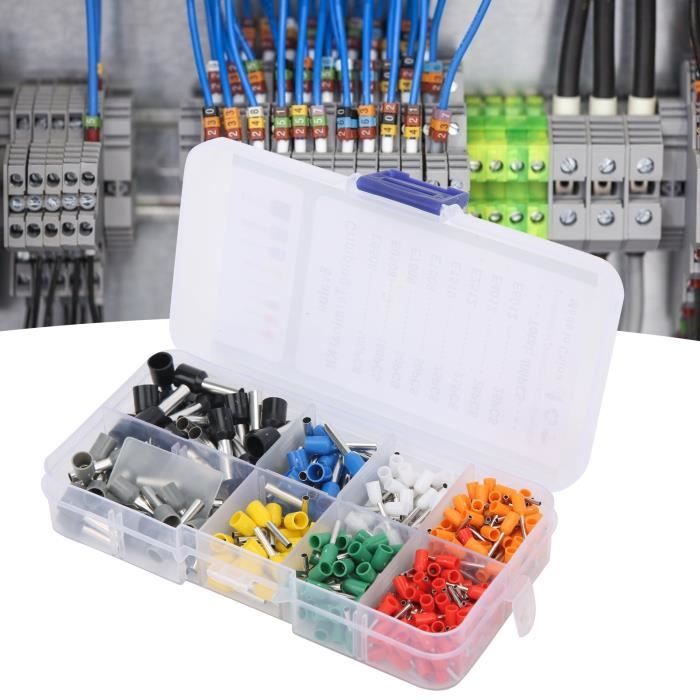 EJ.life Terminal isolé Borne Isolée 400 Pièces Kit de Viroles de Borne ...