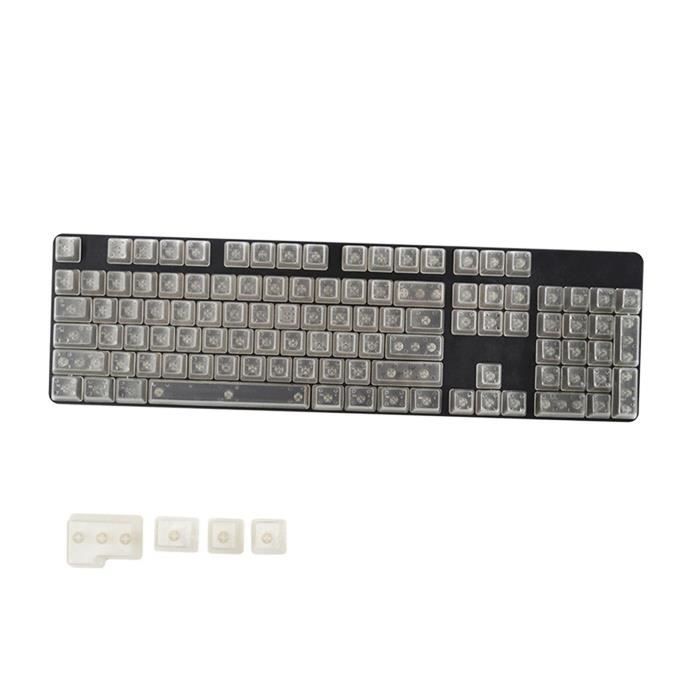Bricolage Transparent Keycaps Side Font Anti-Slip RGB Matte Treatment ...