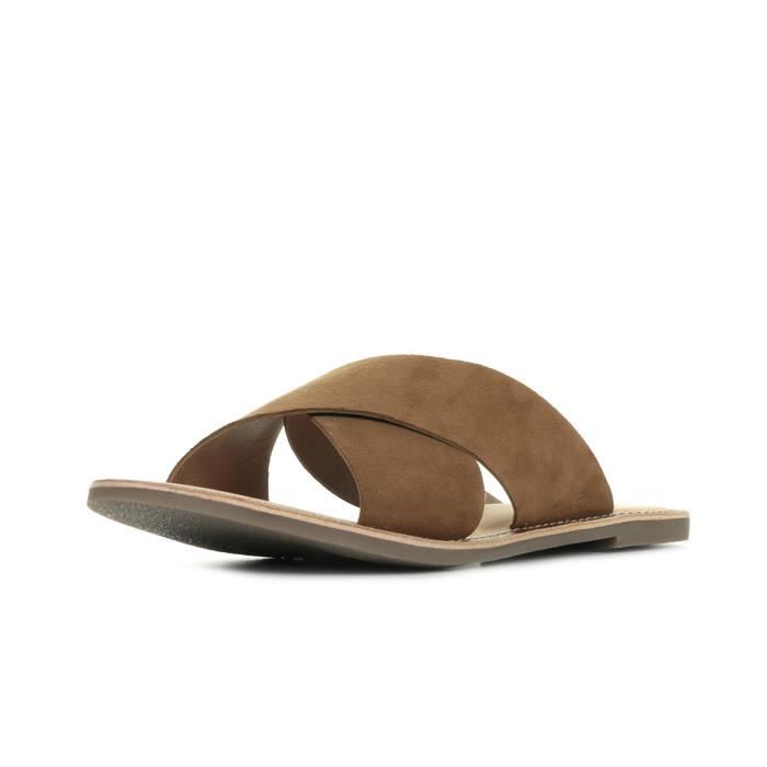 Kickers Mule Cuir Femme Camel Camel - Cdiscount Chaussures