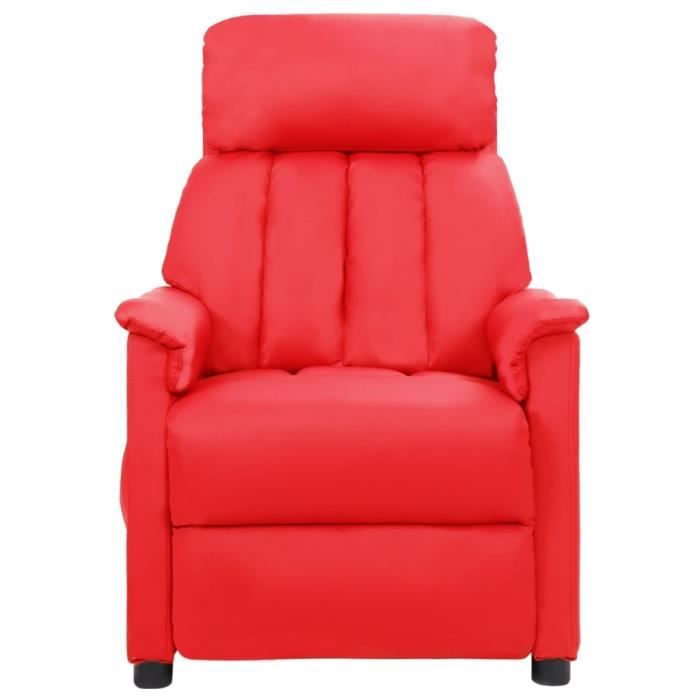 Omabeta Fauteuils électriques Fauteuil De Massage Inclinable Rouge