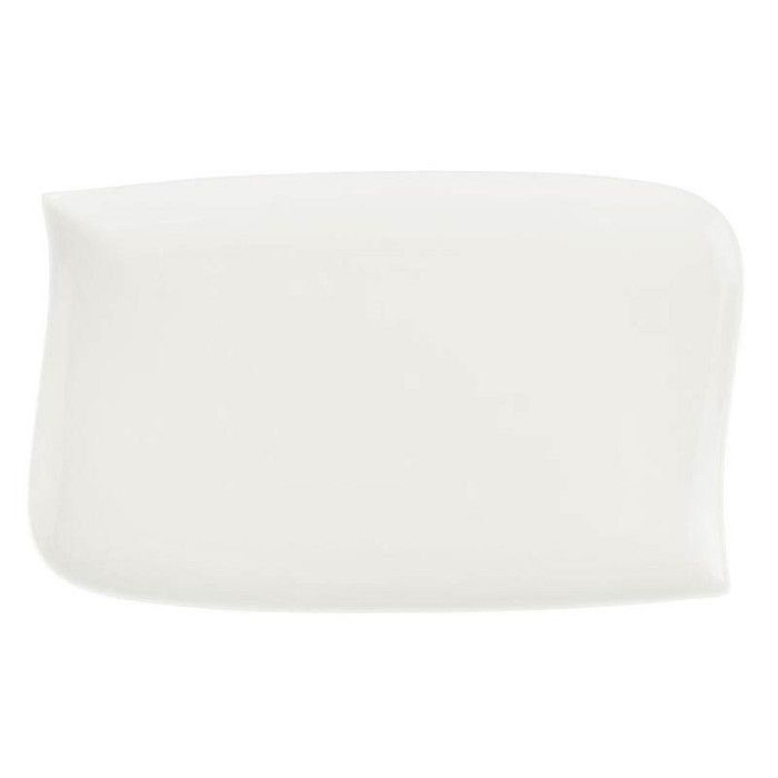 Lot de 6 Assiettes Plates Rectangulaire "Vague" 33cm Blanc - Cdiscount ...