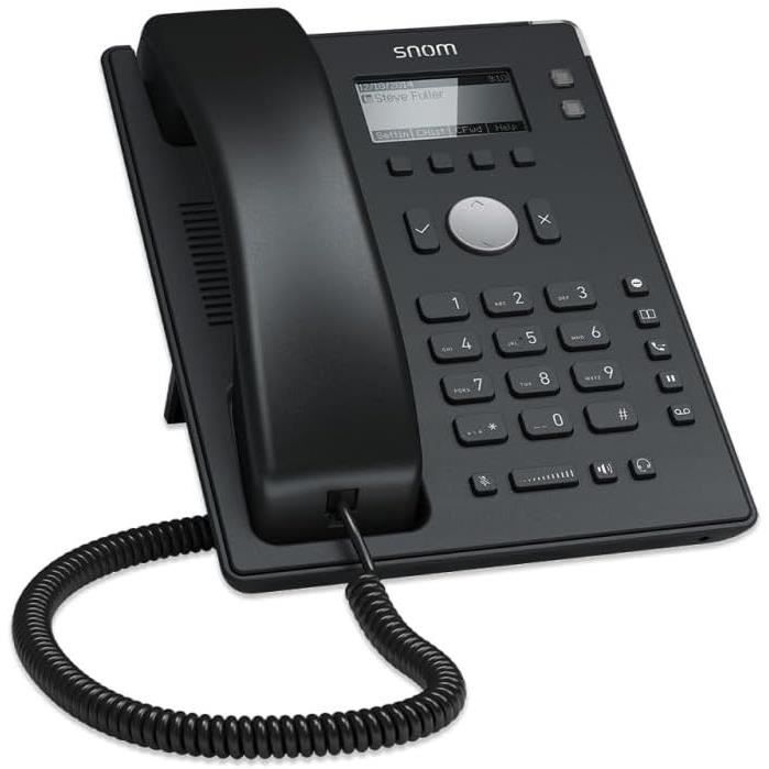Téléphone IP Snom D120 avec 2 identités SIP,PoE et affichage graphique ...