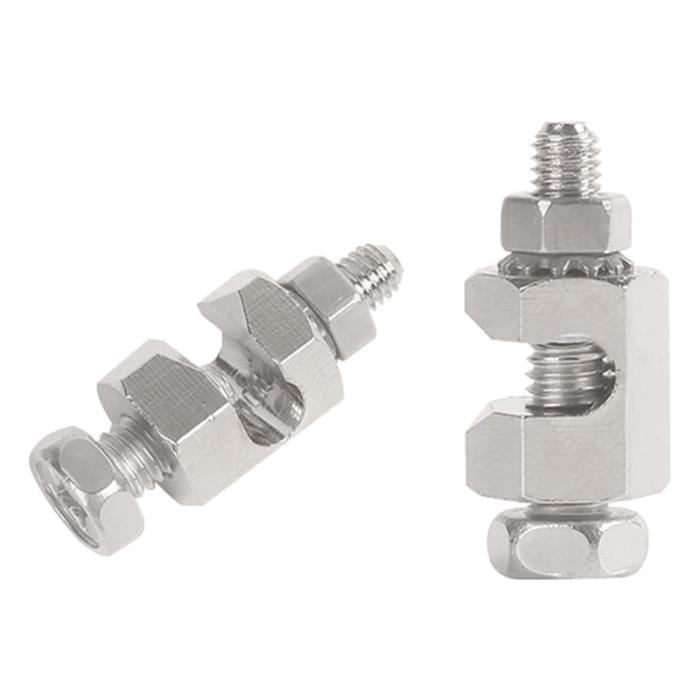 2 PièCes Pinces de Terre en Cuivre Pinces de Câble de Cosse de Terre de ...