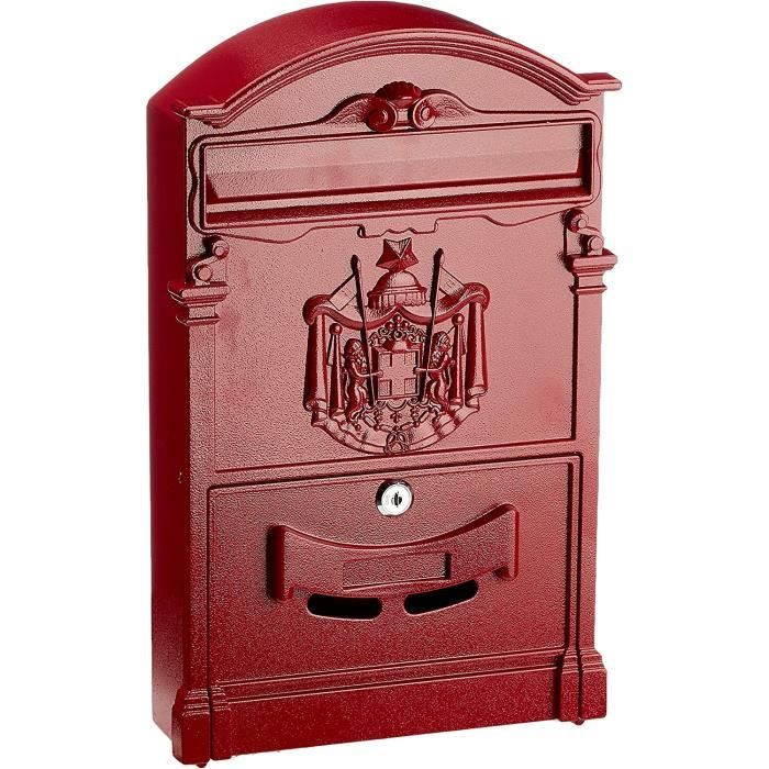 Blinky 27290-10 Residencia Boite aux lettres Rouge 26 x 9 x 41 cm63 - Cdiscount Bricolage