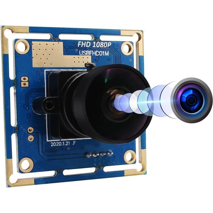Module caméra USB grand angle 170 degrés objectif fisheye USB Caméra 2 ...