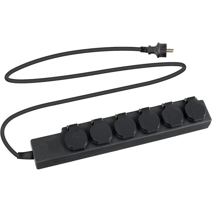 Pso-6 Bk Rallonge D'Extérieur De 6 Multiprises Ip44[H2252] - Cdiscount ...