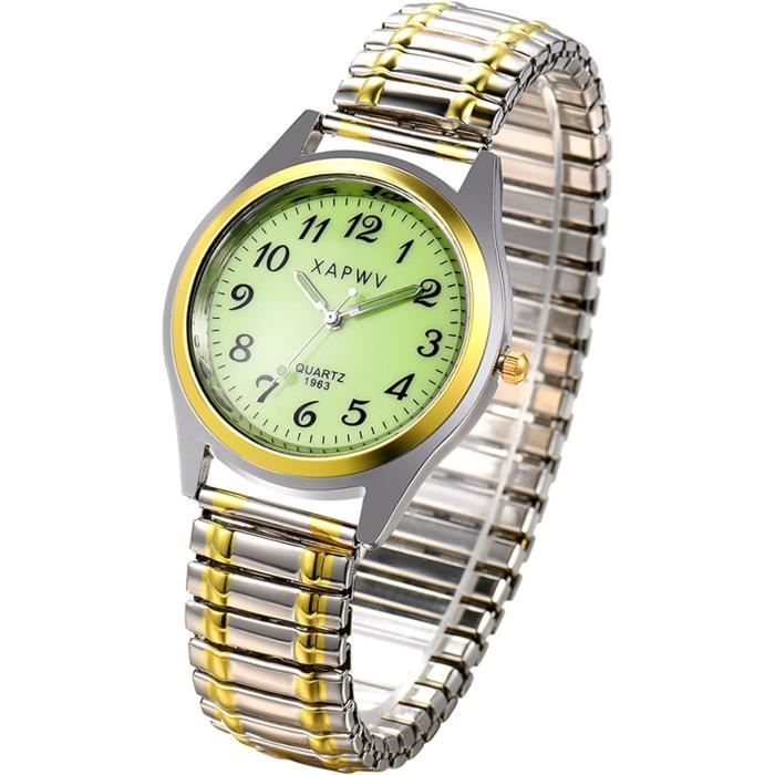 Montre Mode Simple-Facile À Lire-Grand Cadran Numérique-Montre À ...