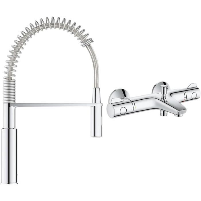 Robinet Évier De Cuisine Get, Mitigeur Monocommande 2 Jets) & Mitigeur ...