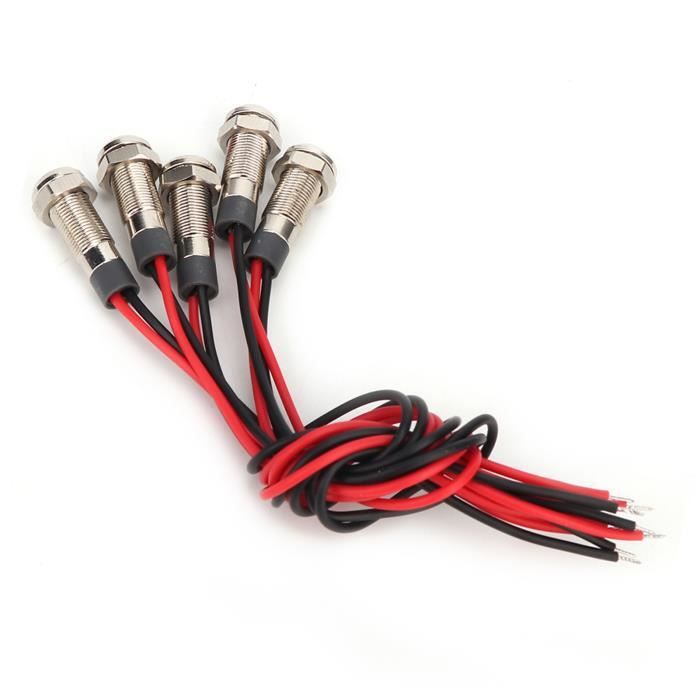 Zerone Lampe LED 5 lampes LED IP66 6mm LED voyant d'avertissement en ...
