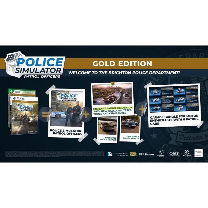 Police Simulator Patrol Officers - Jeu Xbox Series X et Xbox One - Gold ...