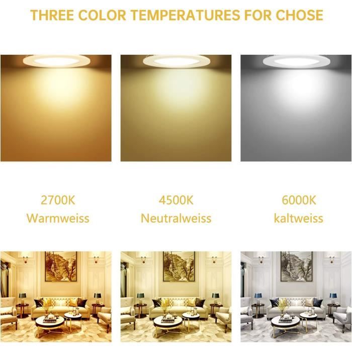 Spot Led Encastrable Orientables 230v Lumière Blanc Froid 6000k 5w