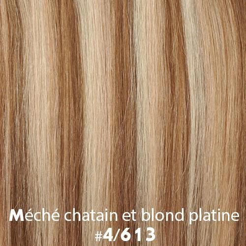 Extensions Cheveux Kératine 25 mèches indiennes 0,8gr Méché Châtain et ...