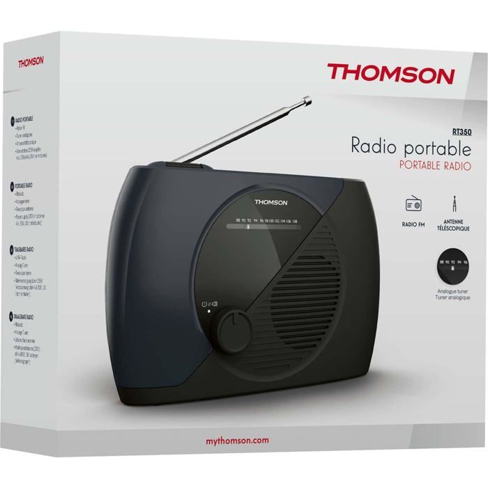 Radio Portable FM, Tuner Analogique, Secteur ou Piles - Poste Compact ...