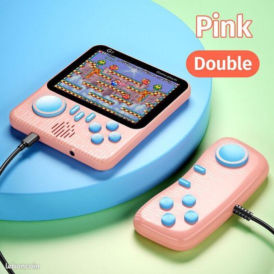 New Game Box Console de jeux vidéo Rétro Rose 666 Jeux intégrés 2 ...