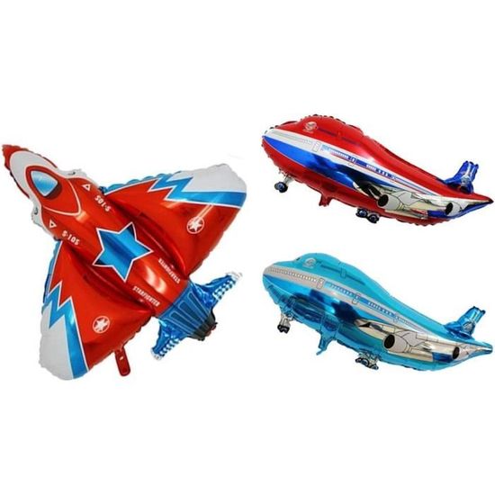 Ballons Géant Helium - Décoration Ballon Aluminium - Avion Multicolore ...