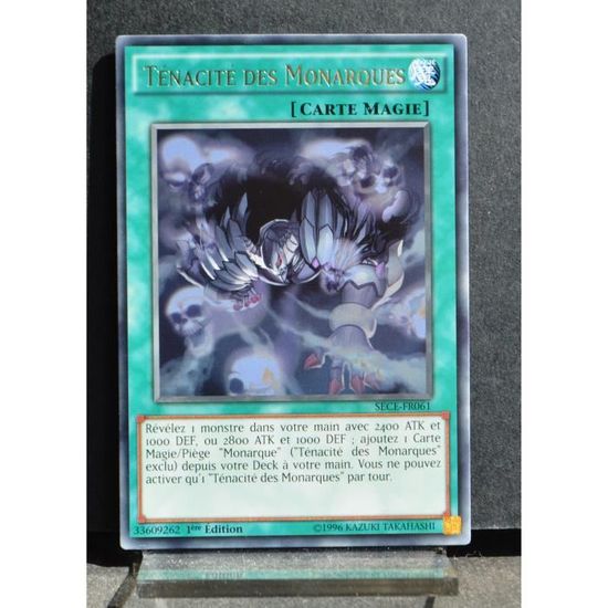 Carte YU-GI-OH SECE-FR061 Ténacité des Monarques NEUF FR - Cdiscount Jeux - Jouets