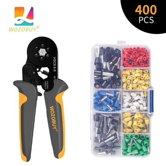 Pince outil,Kit d'outils de sertissage de virole, pince à sertir carrée-hexagonale auto ...