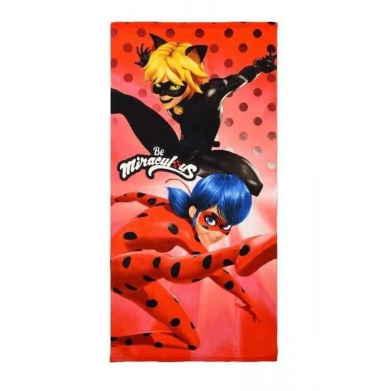 Serviette de plage MIRACULOUS LADYBUG 2020/2021 - Cdiscount Maison