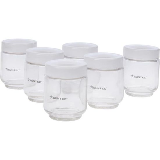 Suntec Kit De Pots En Verre Yaourtière Yog-Cup-6-Set-8687 [Kit D ...