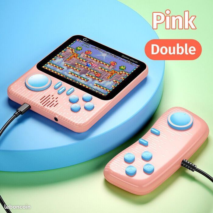 New Game Box Console de jeux vidéo Rétro Rose 666 Jeux intégrés 2 ...