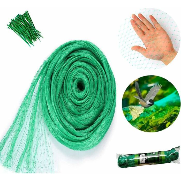 Filet de protection 4 x 6 m Filet anti-oiseaux pour arbres fruitiers ...