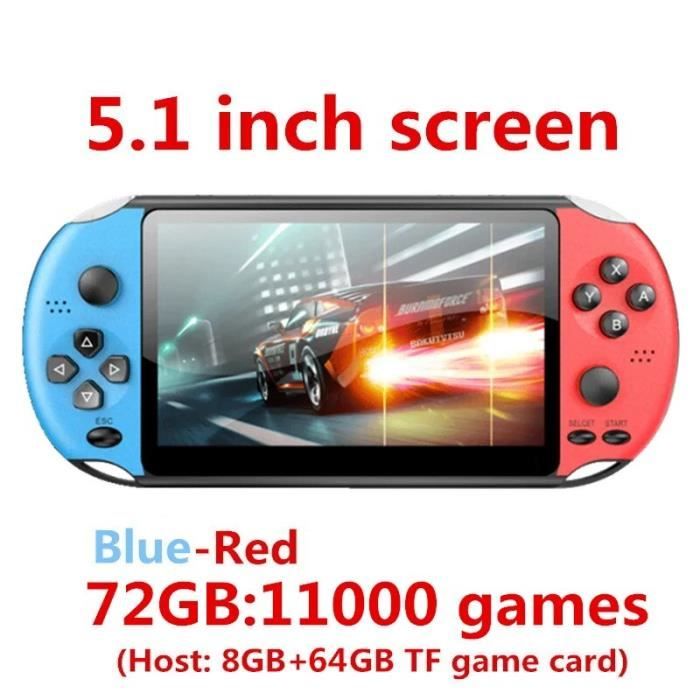 5.1bluered 72g - console de jeux vidéo rétro, 5.1 pouces, couleur tendance - Cdiscount Jeux vidéo