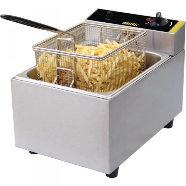 FRITEUSE ÉLECTRIQUE PROFESSIONNELLE - 100 % ACIER INOX - 5 LITRES ...