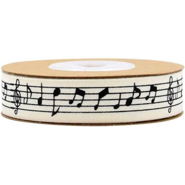 10 M Note de Musique Ruban de Coton Imprimé Paquet Cadeau Ruban Ruban ...
