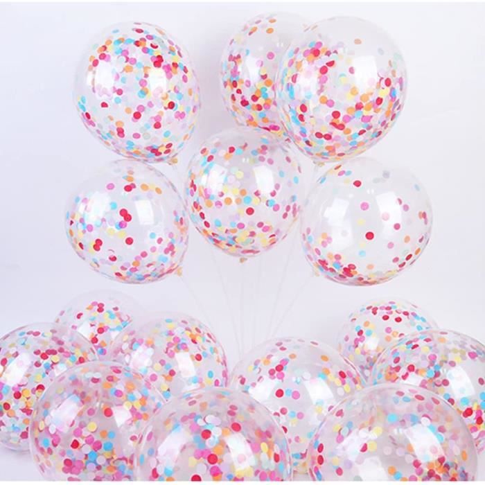 Ballon Confettis Colorés En Latex 30 Pièces, 12Inch-30.5Cm Ballons ...