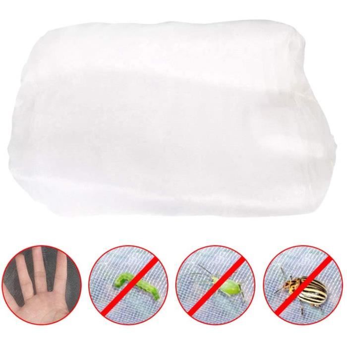 2x5M Filet à Insectes, Filet de Protection Anti-Insectes Anti-Oiseaux ...