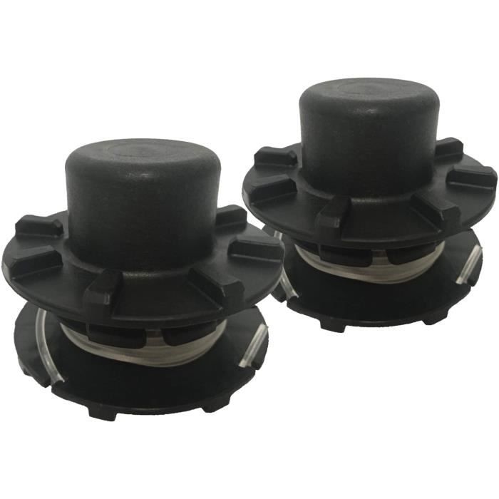 Greenworks Bobine à double fil pour tondeuses à gazon (fil de 2,00 mm de diamètre, 6 m de fil ...