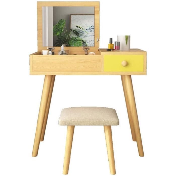 Coiffeuse Simple Petit Appartement Mini Coiffeuse Table Flip Chambre ...