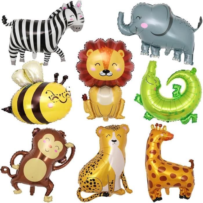 Xxl Ballons Animaux, 8 Pièces Ballons Jungle Animaux, Schön Animal ...