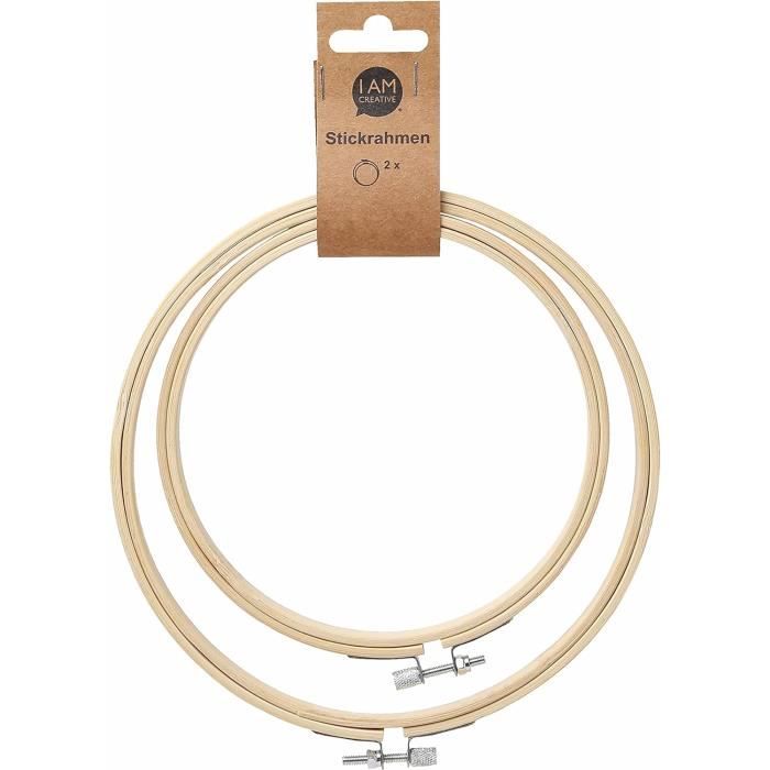 Lot De 2 Crochets En Bambou Pour Débutants Et Experts - 20-16 X 1 Cm ...