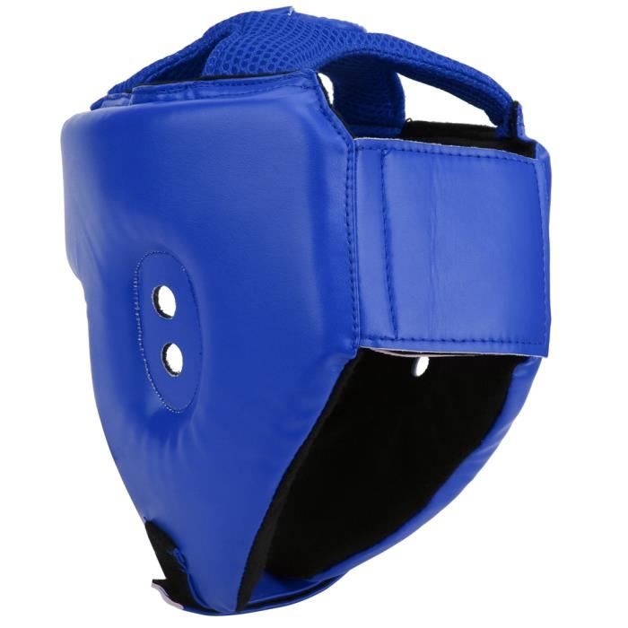 Cikonielf casque de frappe Casque de boxe en cuir PU protège-tête ...