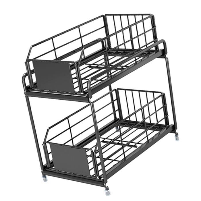ROM Rack À Épices 2 Étages Grande Capacité Résistant À L'Eau Rangement ...