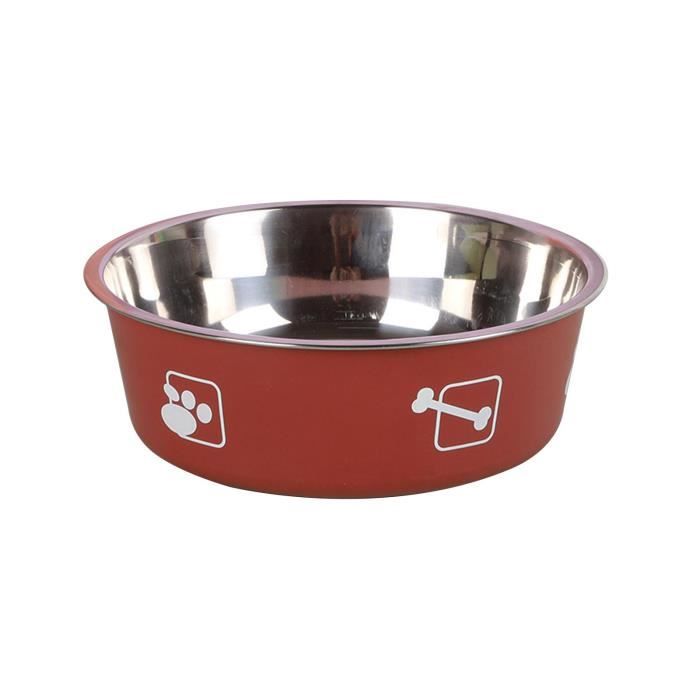 Kentop Gamelle Chien INOX 17.5x6cm, Gamelle avec Fond Silicone ...