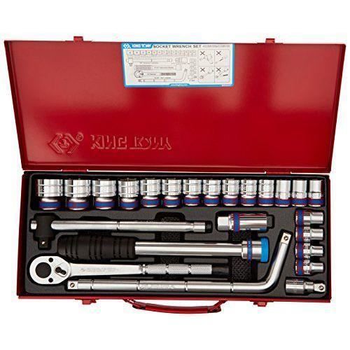 KING TONY 4533MR Coffret de Douilles Métriques et Accessoires, Set de 24, 1/2` - Cdiscount Auto