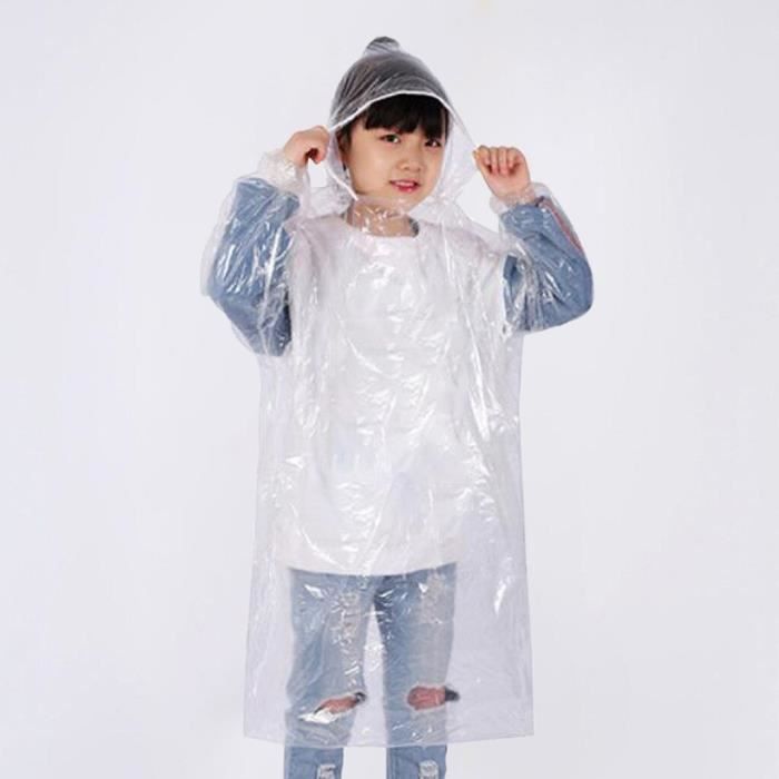 Trench,Manteau de pluie imperméable jetable pour enfants et adultes, 10 ...