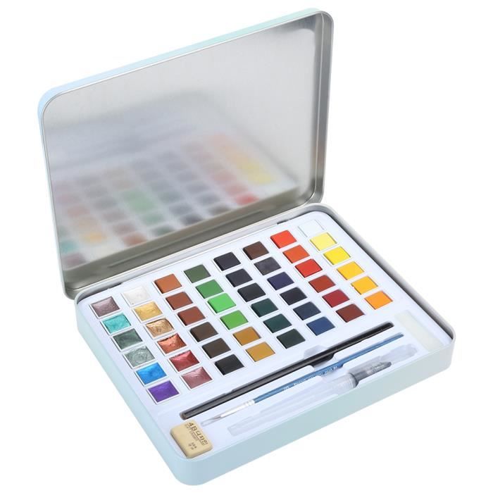 Boîte de peinture aquarelle de qualité supérieure, possédez un ensemble ...