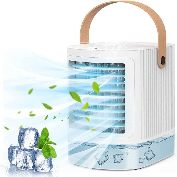 Climatiseur Portable, Climatiseur Mobile 3 In 1, Veilleuse 7 Couleurs ...