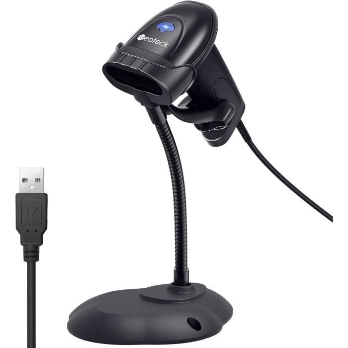 Barcode Scanner Lecteur De Code-Barres Usb Automatique Avec Longue ...