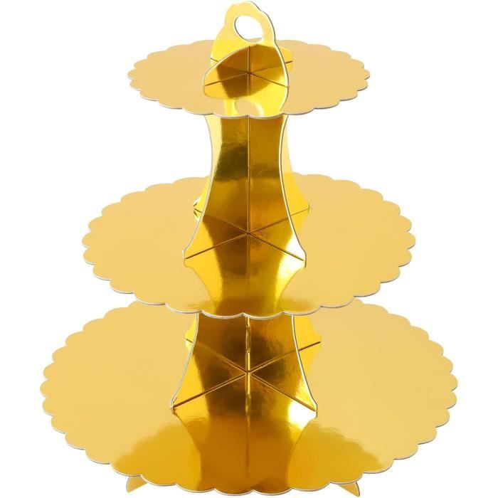 Présentoir À Gâteaux En Carton À 3 Étages - Tour De Dessert ...