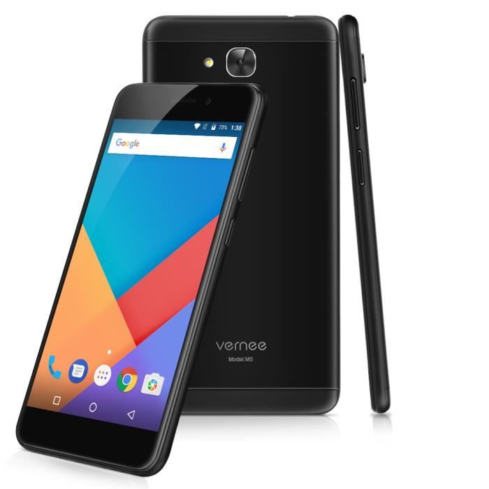 Vernee M5 4G Smartphone 5.2" 2.5D HD Écran Android 7.0 1.5GHz MTK6750 ...