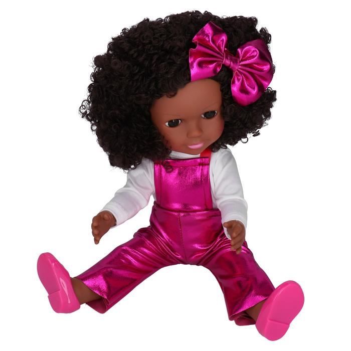 14in Dolls Africain Peau Noire Fille Poupée à La Mode Enfant Jouets ...