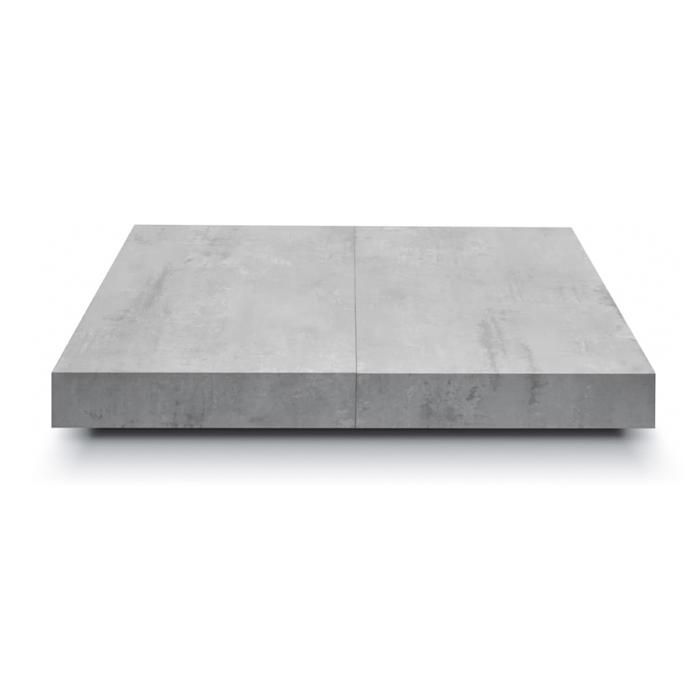 Table basse TURIX 120x30 cm en bois métal béton transformable ...