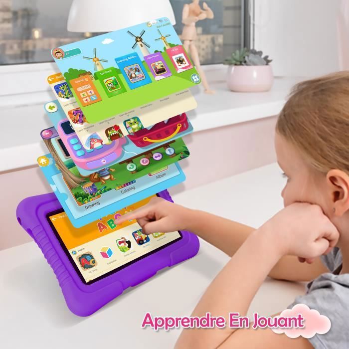 Veidoo Tablette pour Enfants, 7'' Android Tablet PC 2 Go RAM 32 Go ROM ...