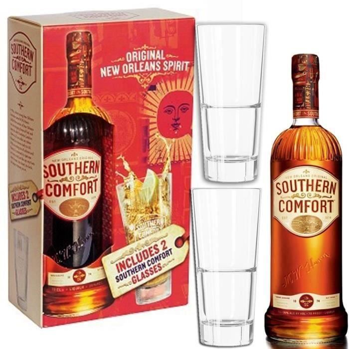 Southern Comfort 70cl Coffret 2 verres - Achat / Vente Southern Comfort ...