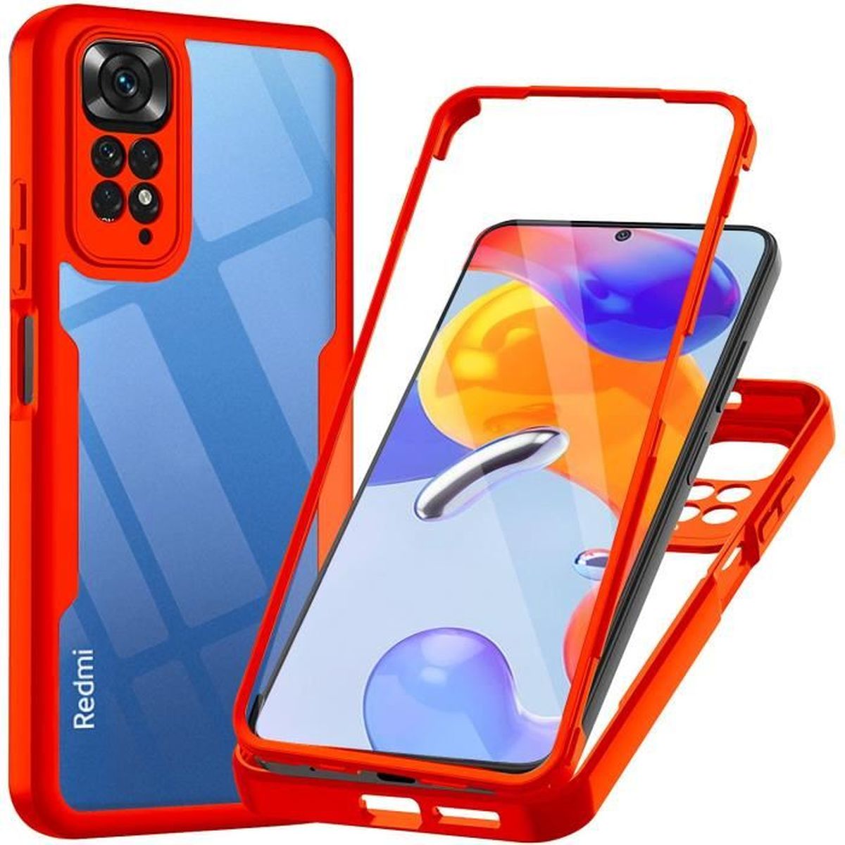 Coque Xiaomi Redmi Note 11 Pro Protection Intégrale En 2 Parties Avant